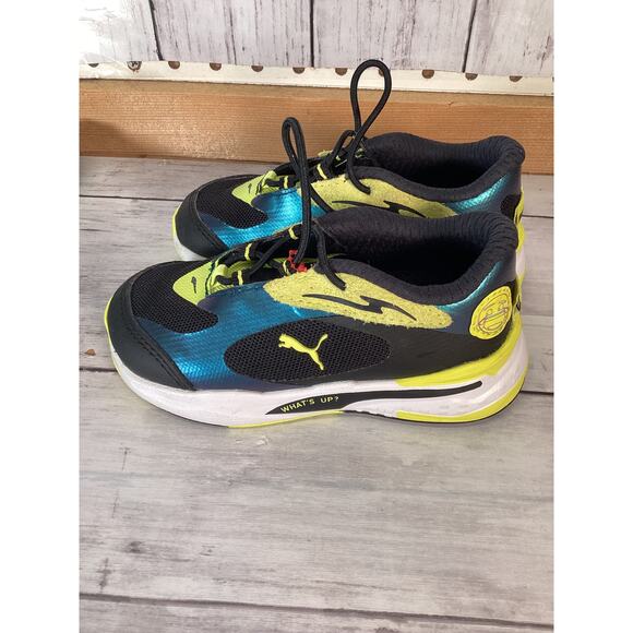 Puma | Shoes | Puma Boys Rs Fast X Emoji Ac Inf Silveryellowblack ...